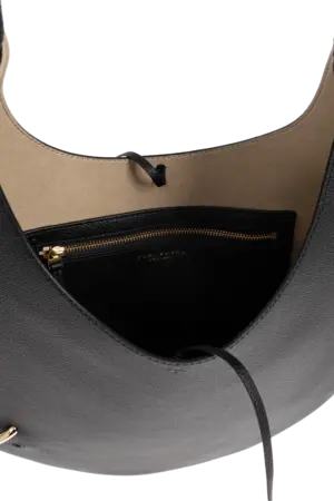 Tory Burch Pierced Soft Shoulder Bag - Black
