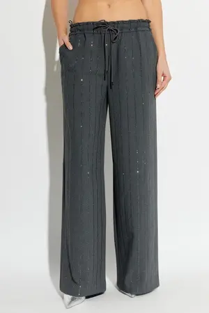 SELF-PORTRAIT Sequin Detailed Trousers