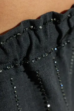 SELF-PORTRAIT Sequin Detailed Trousers