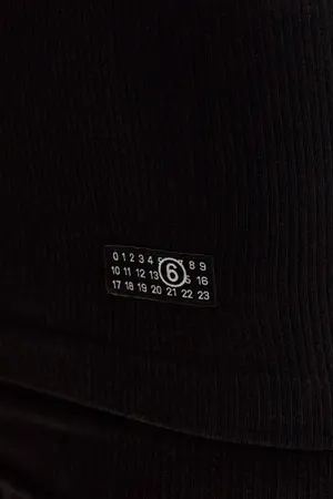 MAISON MARGIELA Ribbed Tank Top - Black