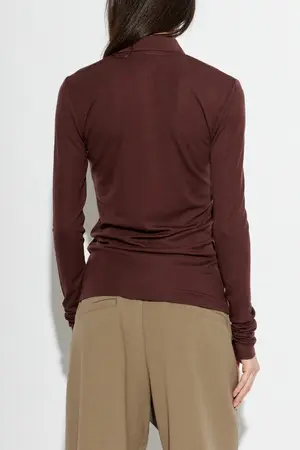 ENTIRE STUDIOS Long-sleeve Polo - Brown