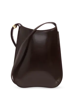Jacquemus Phone Case 'bisou' With A Strap - Brown