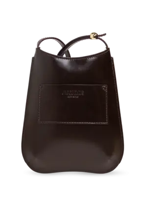 Jacquemus Phone Case 'bisou' With A Strap - Brown