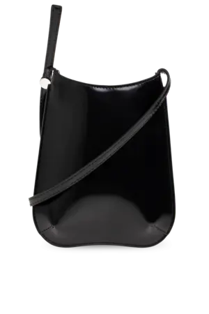 Jacquemus Phone Case `bisou` On A Strap - Black