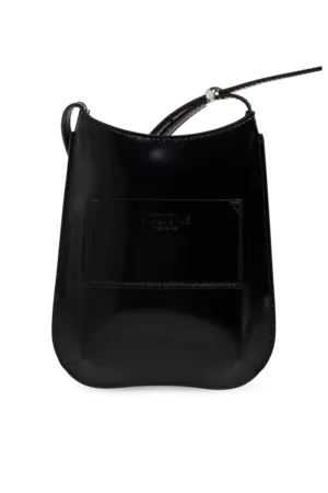 Jacquemus Phone Case `bisou` On A Strap - Black