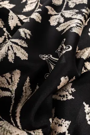 Max Mara Silk Scarf - Black