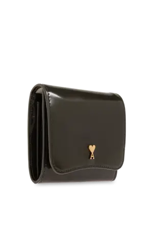 AMI Paris Leather Wallet - Green