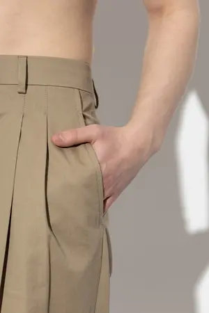 AMI Paris Straight-leg Trousers - Beige