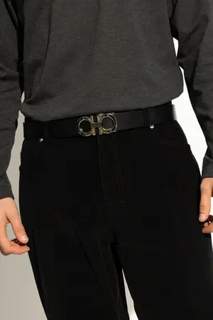 FERRAGAMO Reversible Belt - Brown
