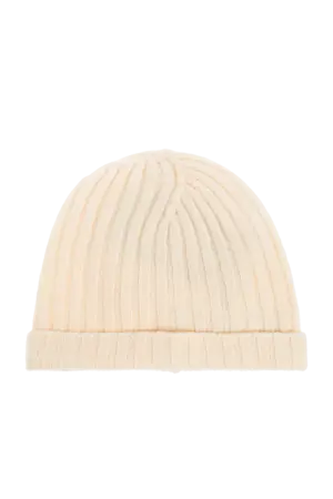 JIL SANDER Wool Beanie - Cream