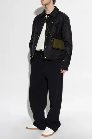 AMI Paris Wide-leg Sweatpants - Black