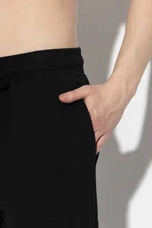 AMI Paris Wide-leg Sweatpants - Black