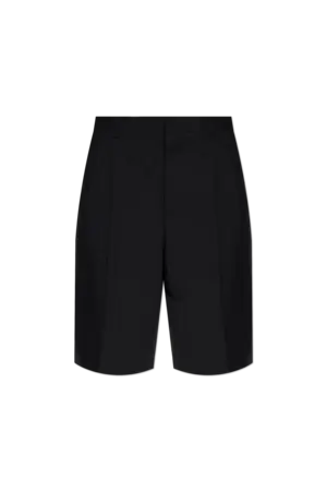 AMI Paris Wool Shorts - Black