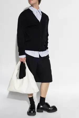 AMI Paris Wool Shorts - Black