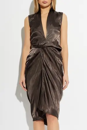Rick Owens Sleeveless Tie-waist Dress