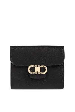 FERRAGAMO Leather Wallet - Black