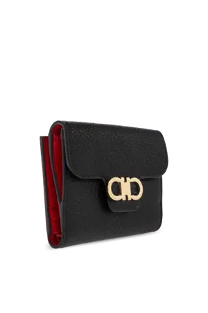 FERRAGAMO Leather Wallet - Black