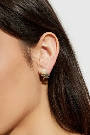 Tory Burch Asymmetrical Earrings