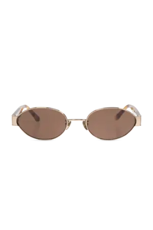 Linda Farrow Oval Sunglasses - Silver