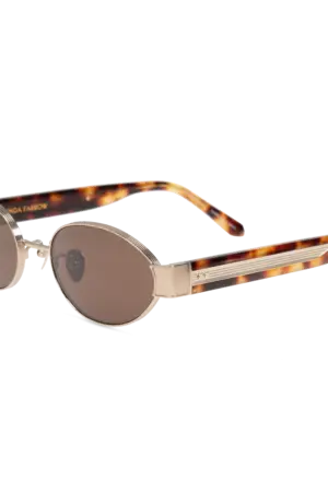 Linda Farrow Oval Sunglasses