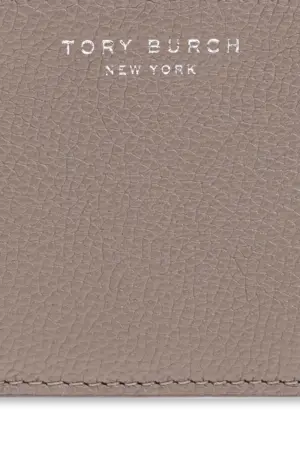 Tory Burch Leather Card Holder - Brown