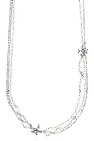 Tory Burch Short Necklace With Faux Pearls