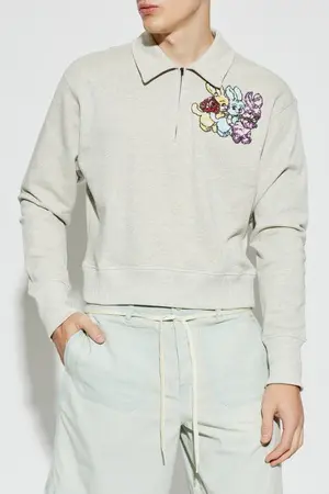 Kenzo Shimmering Appliqué Sweatshirt - Grey