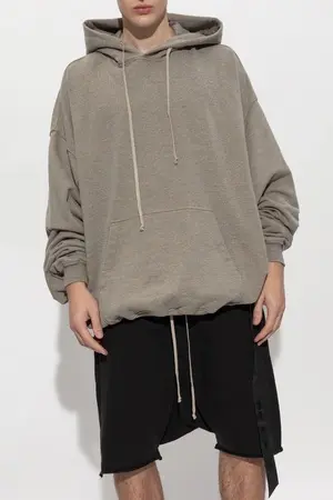 Rick Owens Hun' Hooded Sweatshirt - Grey