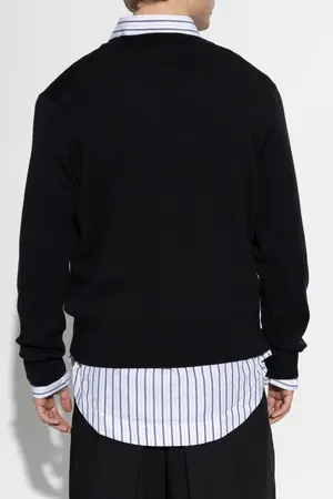 AMI Paris Wool Cardigan - Black
