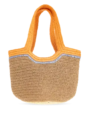 Marni Woven Shopper Tote - Beige