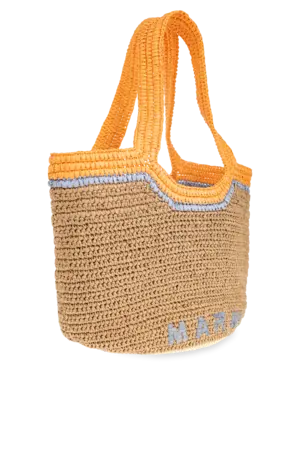 Marni Woven Shopper Tote - Beige