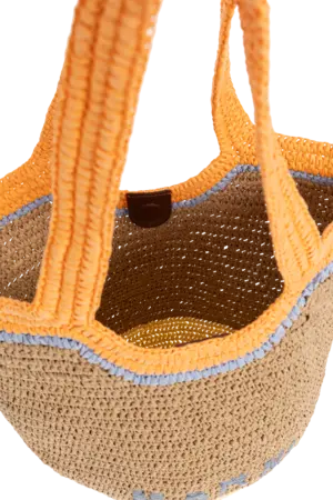 Marni Woven Shopper Tote - Beige
