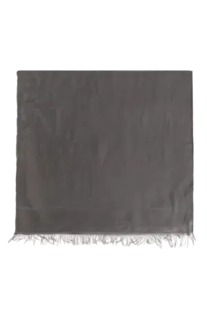 Emporio Armani Scarf With Logo - Grey
