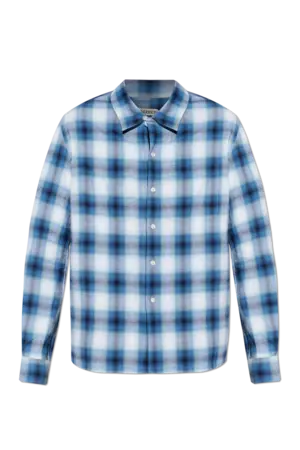 JW Anderson Shirt With A Check Pattern - Blue