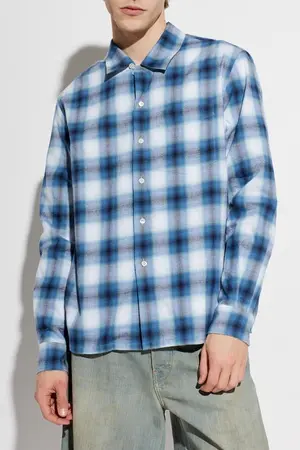 JW Anderson Shirt With A Check Pattern - Blue