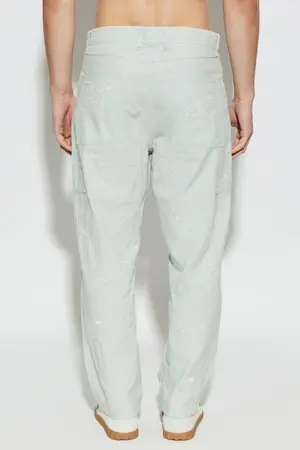 Kenzo Trousers With Embroidery