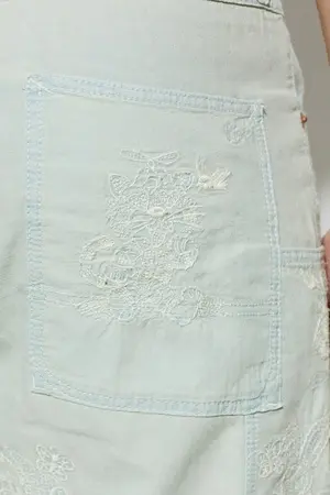 Kenzo Trousers With Embroidery