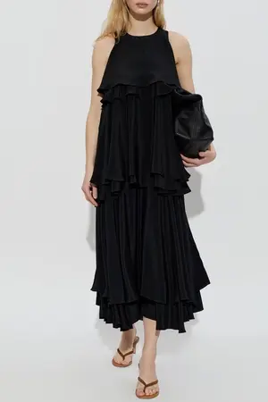 AMI Paris Ruffled Midi Dress