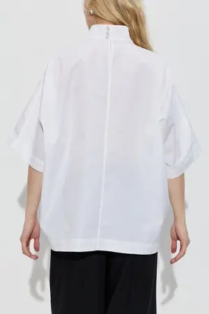 AMI Paris Stand-up Collar Shirt - White