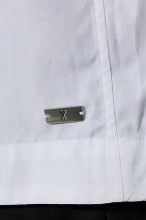 AMI Paris Stand-up Collar Shirt - White