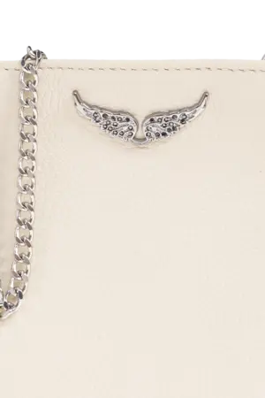 Zadig&Voltaire Leather Phone Case On A Chain - Cream