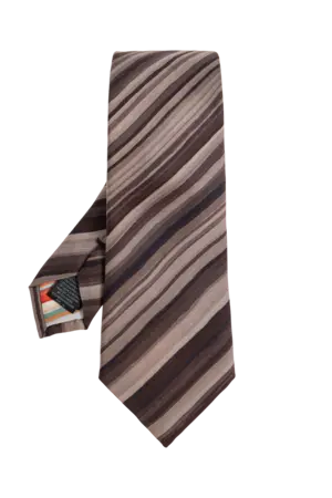 Paul Smith Silk Neck Tie - Brown