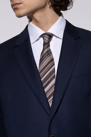 Paul Smith Silk Neck Tie - Brown