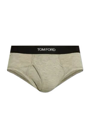 TOM FORD Briefs With Logo - Grey