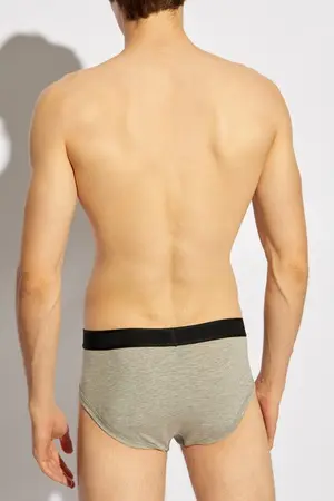 TOM FORD Briefs With Logo - Grey