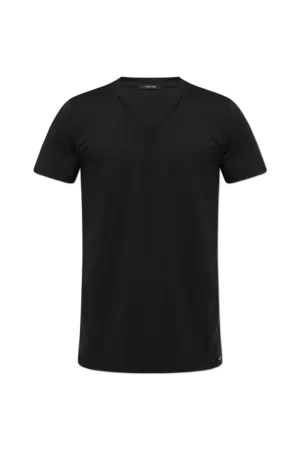 TOM FORD Undershirt T-shirt With V-neck - Black