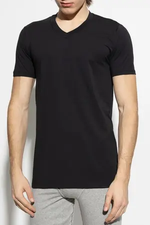 TOM FORD Undershirt T-shirt With V-neck - Black