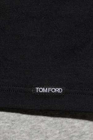 TOM FORD Undershirt T-shirt With V-neck - Black