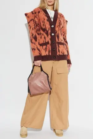 Stella McCartney Wedge-heeled Mule With Braided Detailing - Beige
