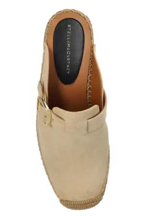 Stella McCartney Wedge-heeled Mule With Braided Detailing - Beige